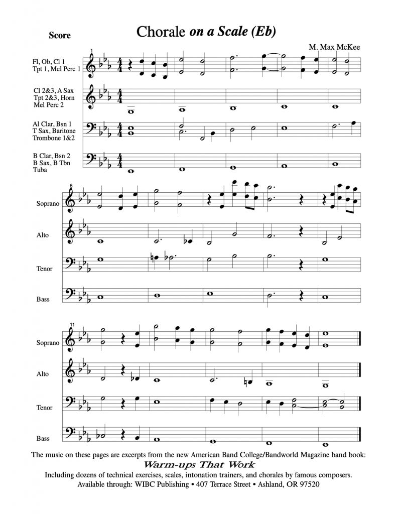 Chorale on a Scale | Bandworld Magazine